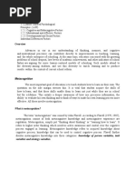 FACILITATING LEARNING Module 1 | PDF | Metacognition | Expert