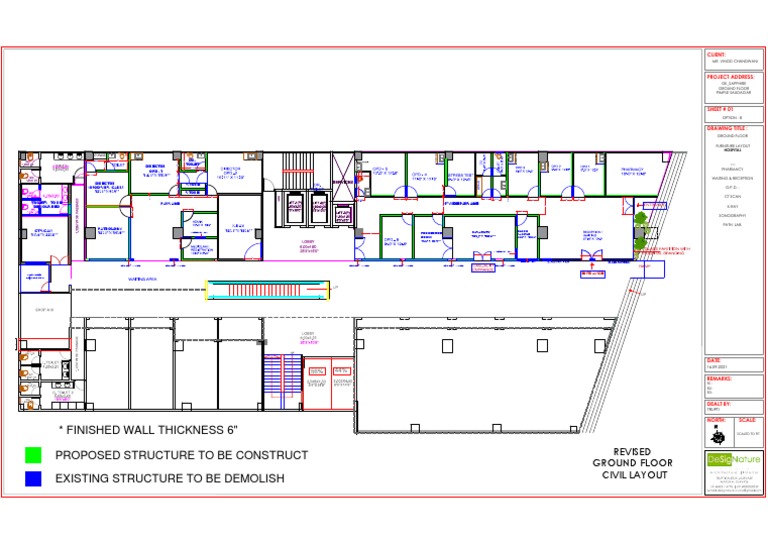 Revised Civil DWG For Ground Floor 17.9.21 | PDF
