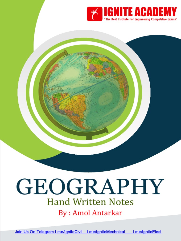 MPSC Geography Handwritten Notes | PDF | Google Play | Information ...