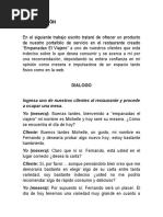 Dialogos en Español: en El Restaurante | PDF | Restaurante y Catering