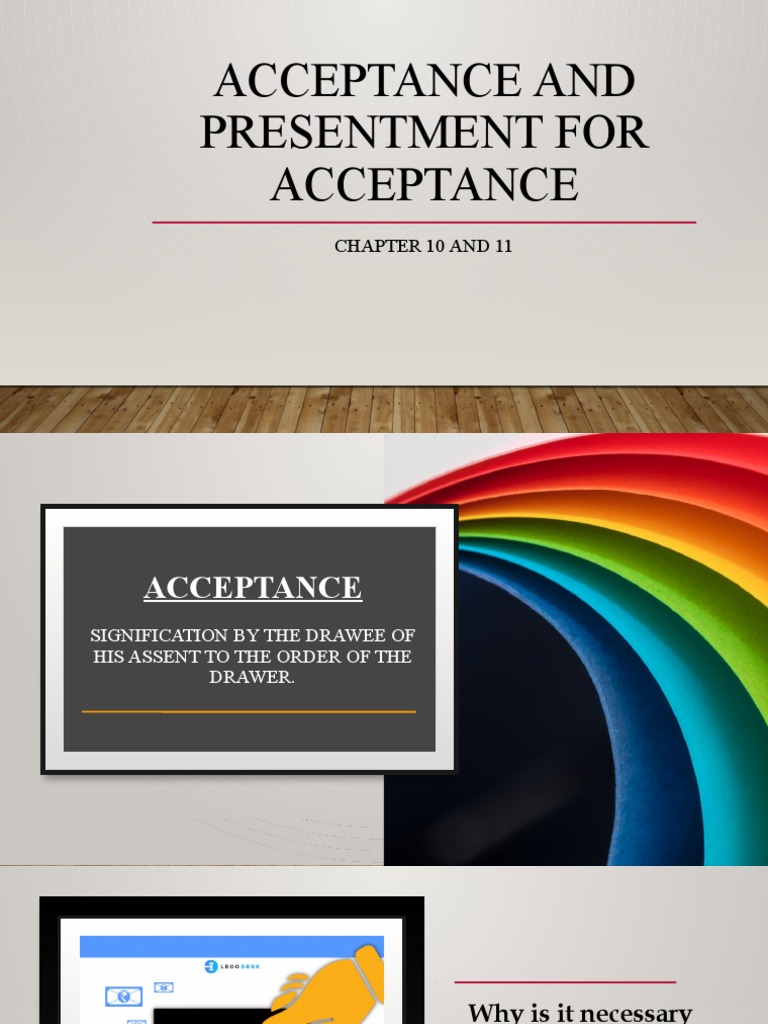 Acceptance and Presentment For Acceptance | PDF | Legal Concepts | Justice