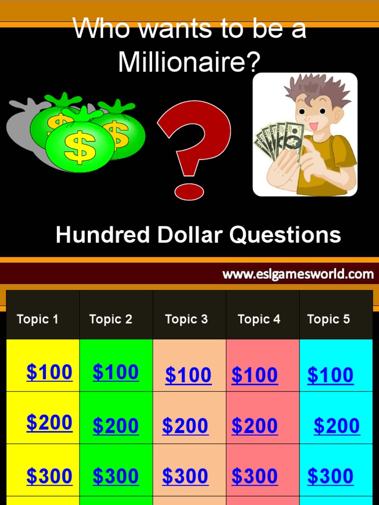 Who Wants To Be A Millionaire?: Hundred Dollar Questions | PDF