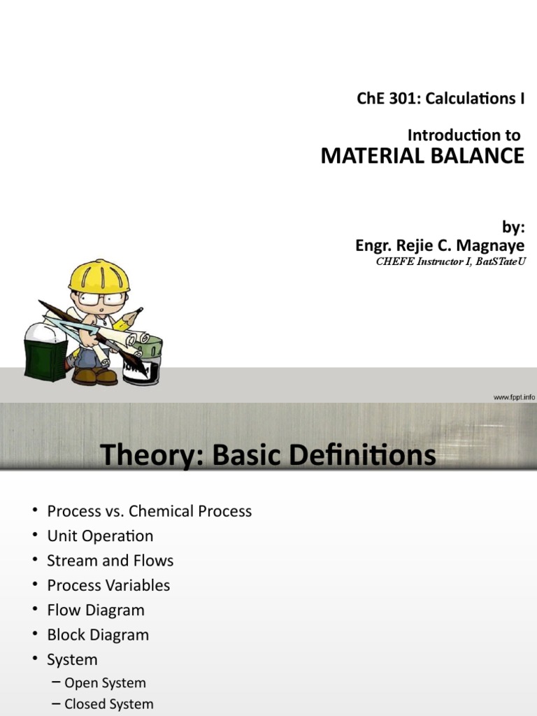 Intro To Material Balance | PDF | Stoichiometry | Chemical Reactions