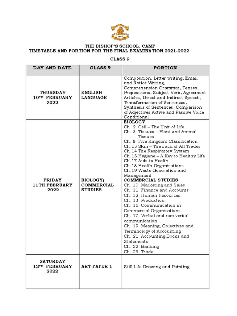 Day and Date Class 9 Portion | Download Free PDF | English Language | Verb