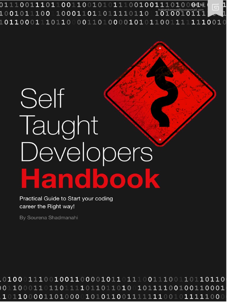 Self Taught Developers Handbook Pdf Goal Startup Company 