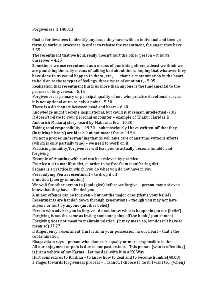 Life of Total Forgiveness | PDF | Forgiveness | Envy