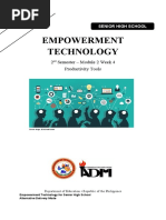 EmpTech - Q1 - Mod5 - ICT Productivity Tools (Application) | PDF | Application Software ...