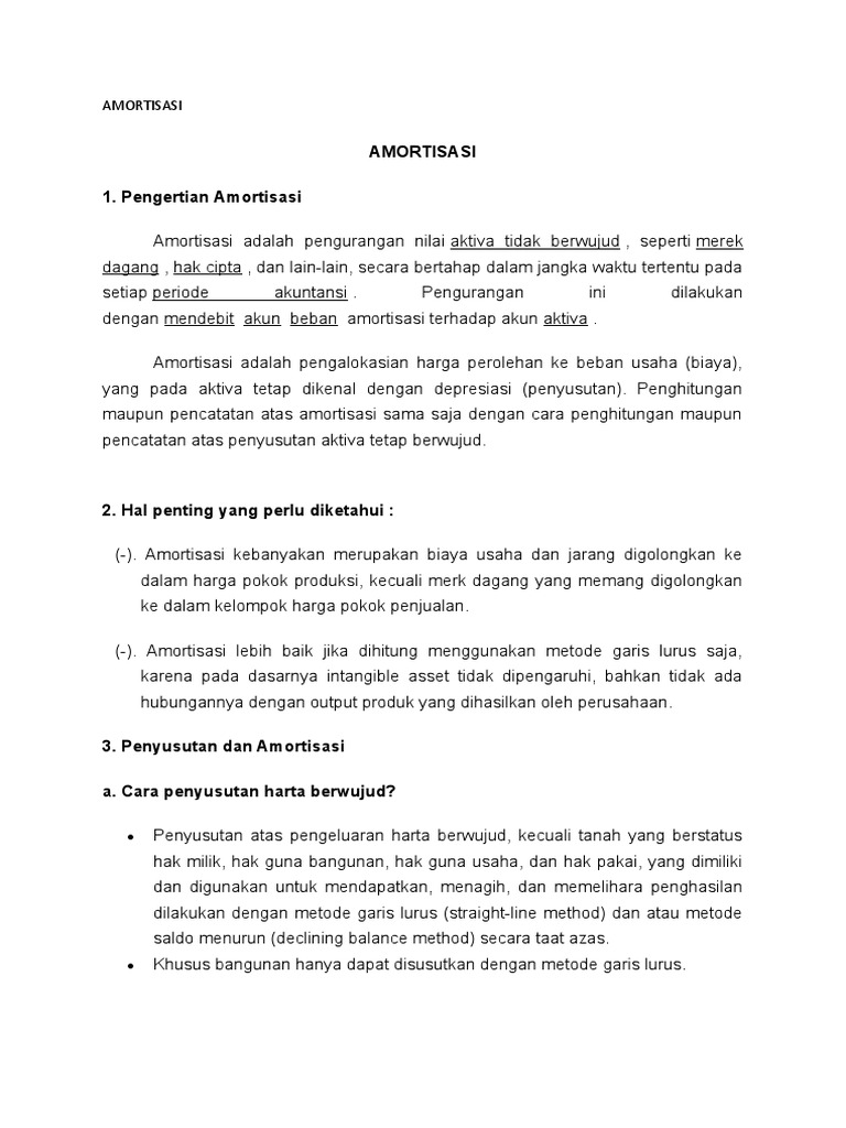 Amortisasi | PDF
