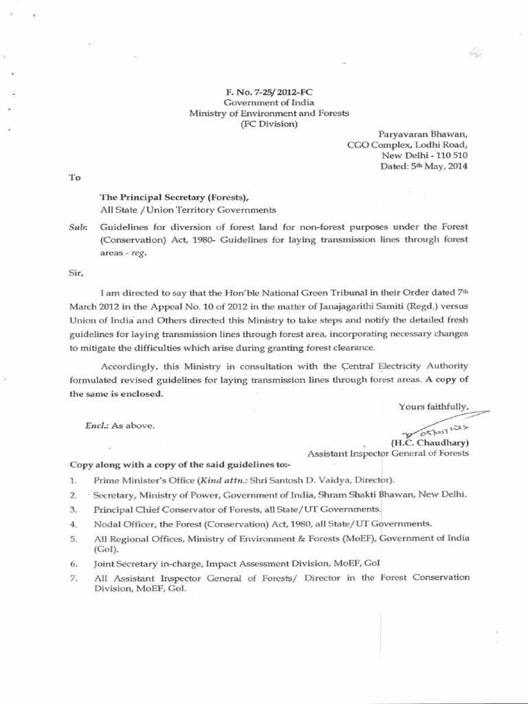 Cea Guide Line Forforest Clerance | PDF | Electric Power Transmission ...