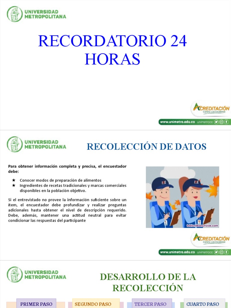 Recordatorio 24 Horas | PDF | Alimentos | Nutrición