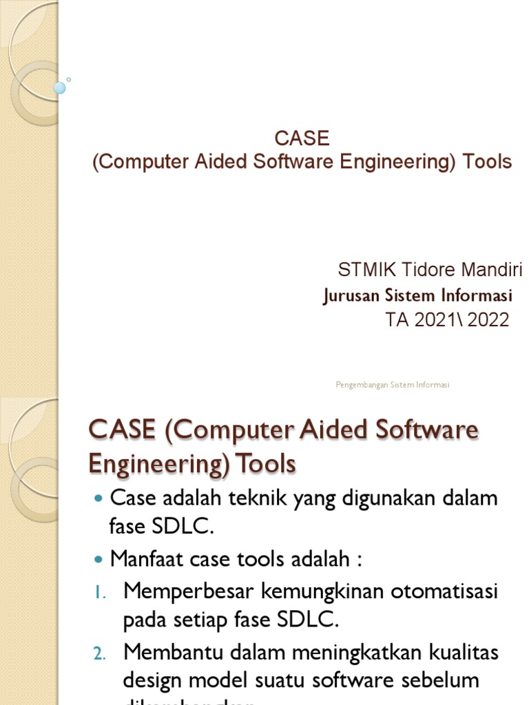 5.CASE (Computer Aided Software Engineering) Tools | PDF