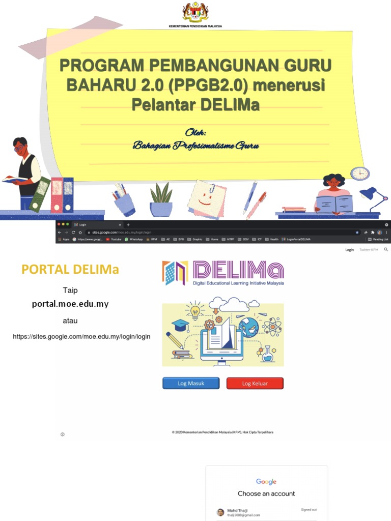 Slide PPGB 2.0 Menerusi Pelantar DELIMa | PDF