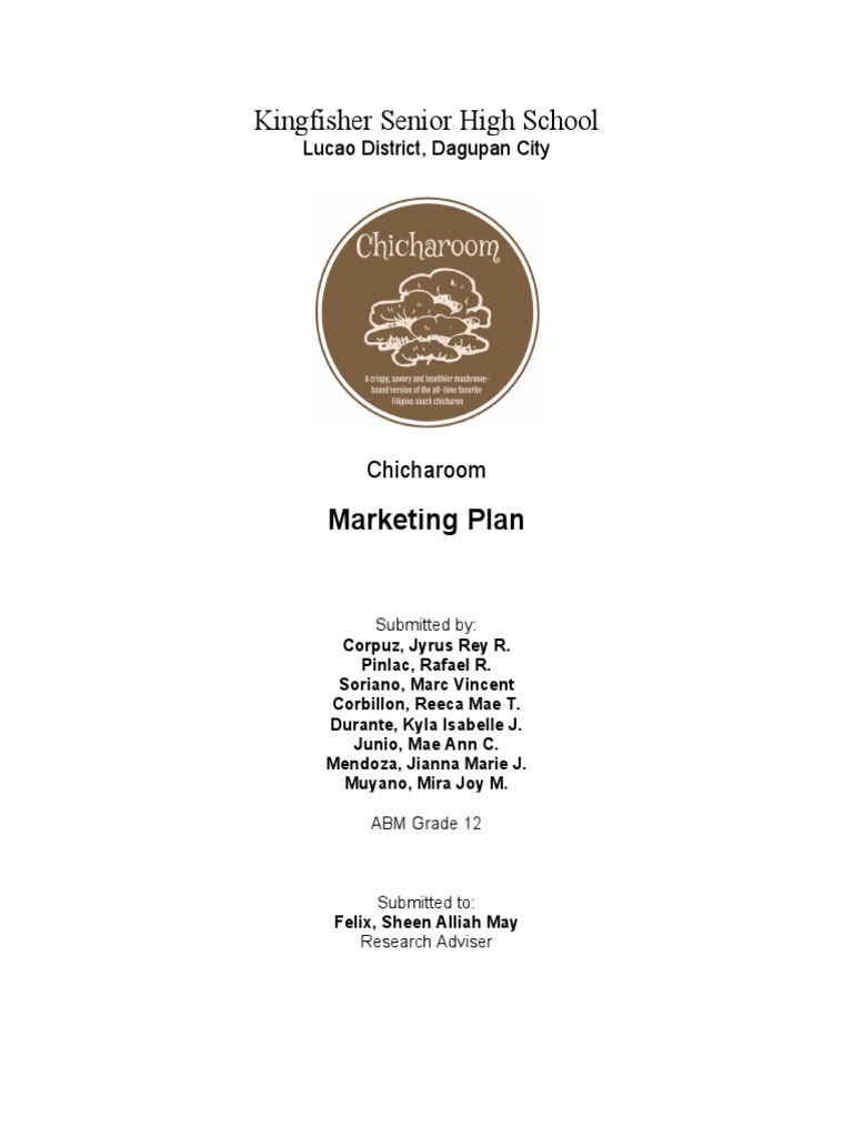 Kingfisher Senior High School: Marketing Plan | PDF | Advertising ...