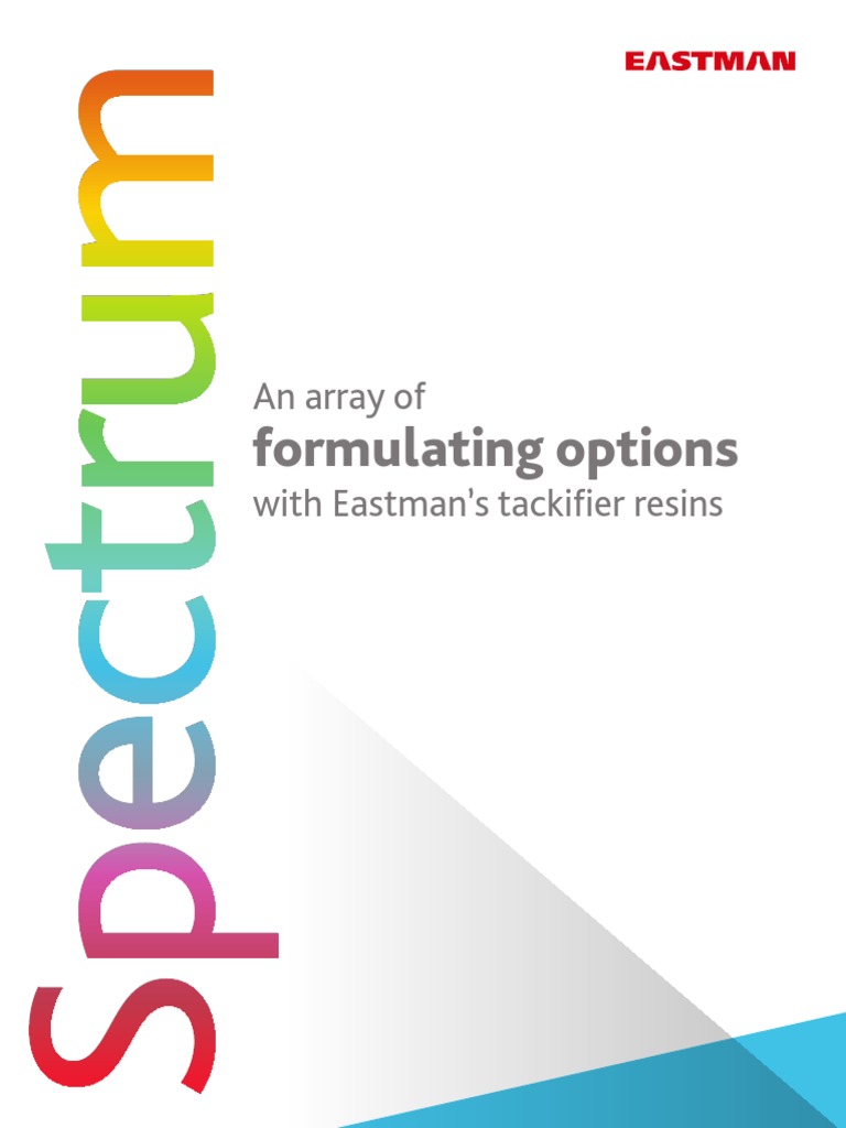 An Array of Formulating Options With Eastman's Tackifier Resins | PDF ...