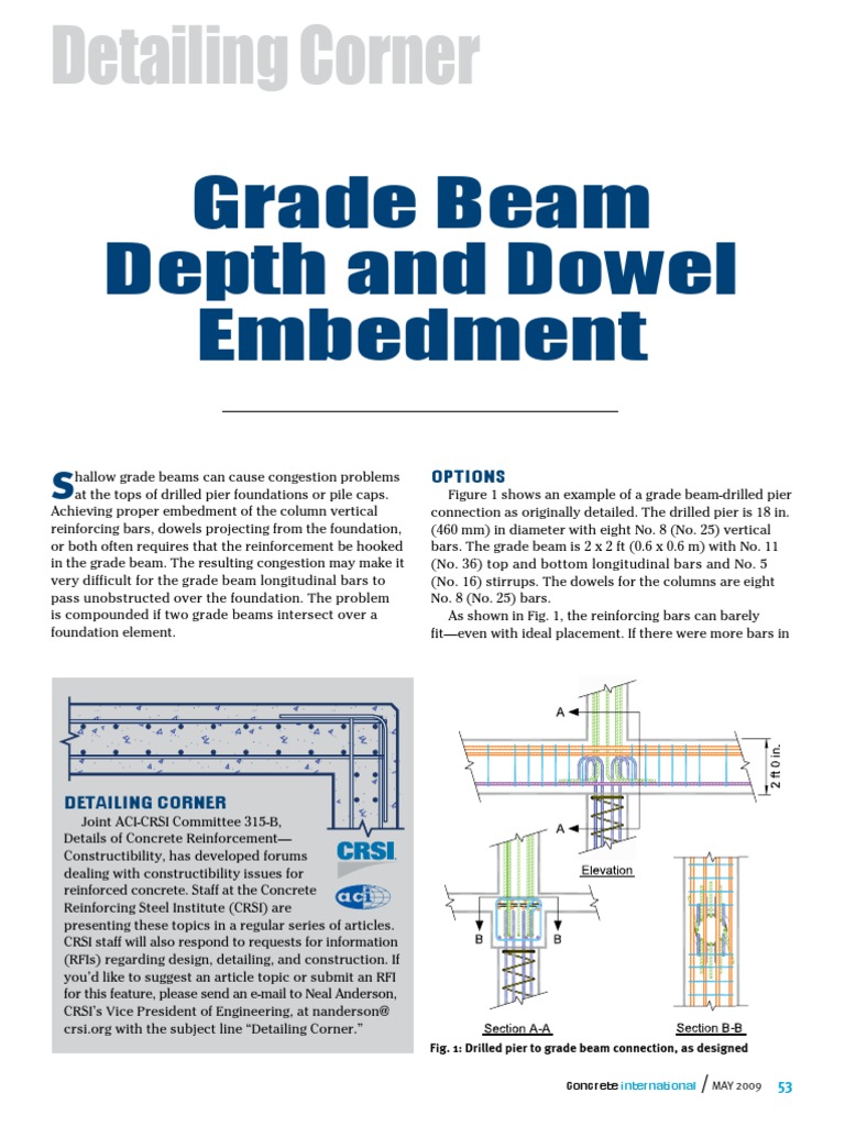 Grade Beam Reinforcement Solutions | PDF | Deep Foundation | Economic ...