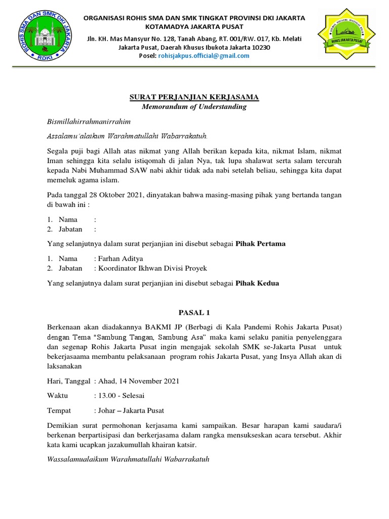 MOU SMA DAN SMK - Berkabar JP | PDF