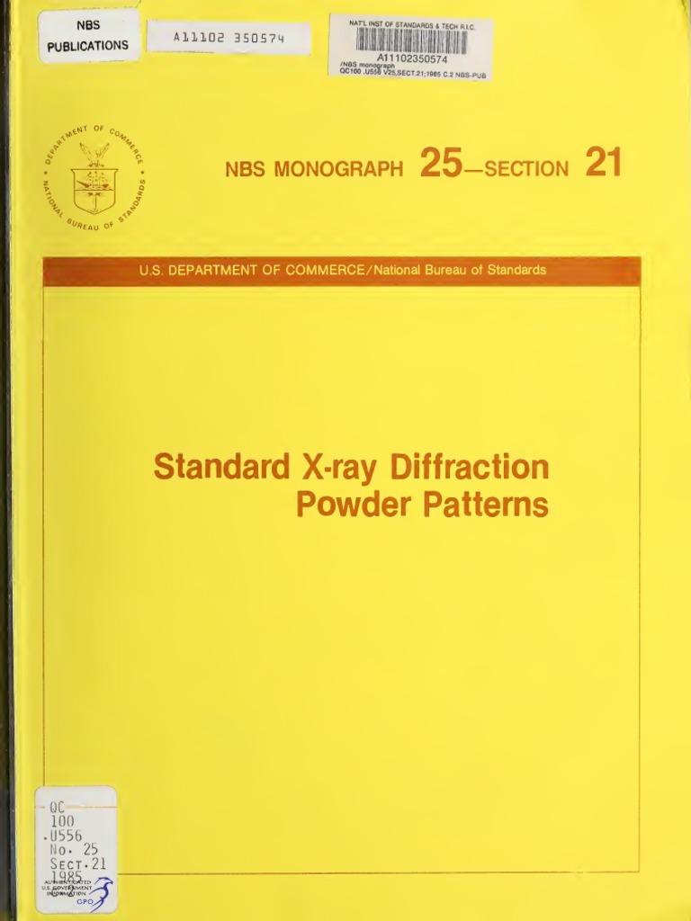 Jcpds Card | PDF | Engineering | X Ray Crystallography