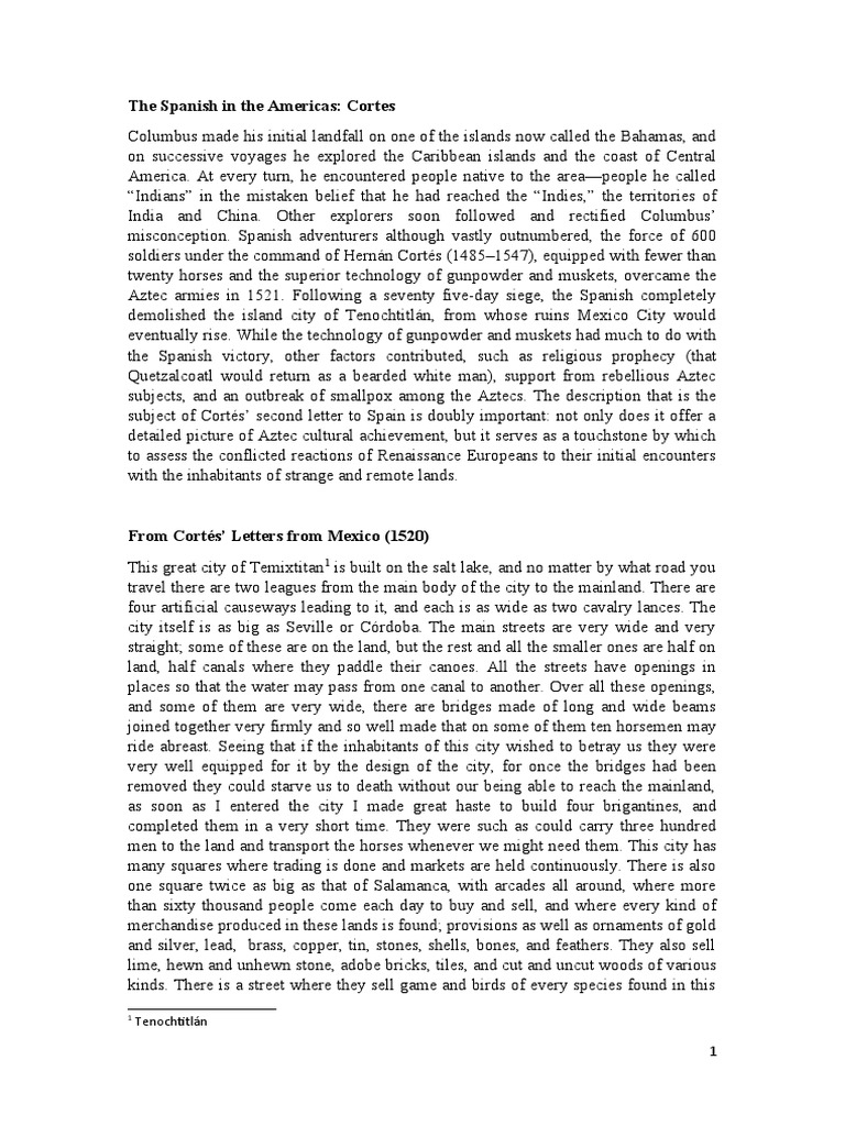 Cortés and the Fall of Tenochtitlán | PDF | Hernán Cortés | Idolatry