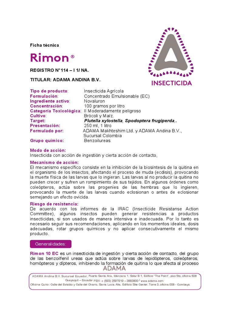 Rimon FT | PDF | Insecticida | Insectos