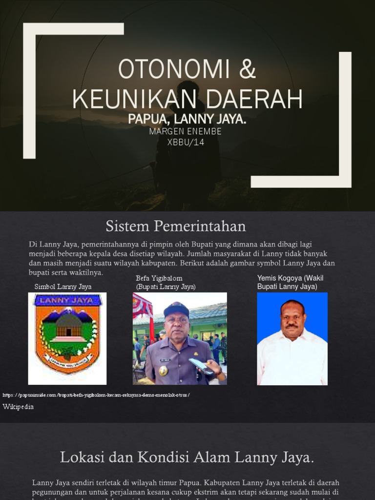 Keunikan Daerah Asal Margen Enembe 14 Xbbu | PDF