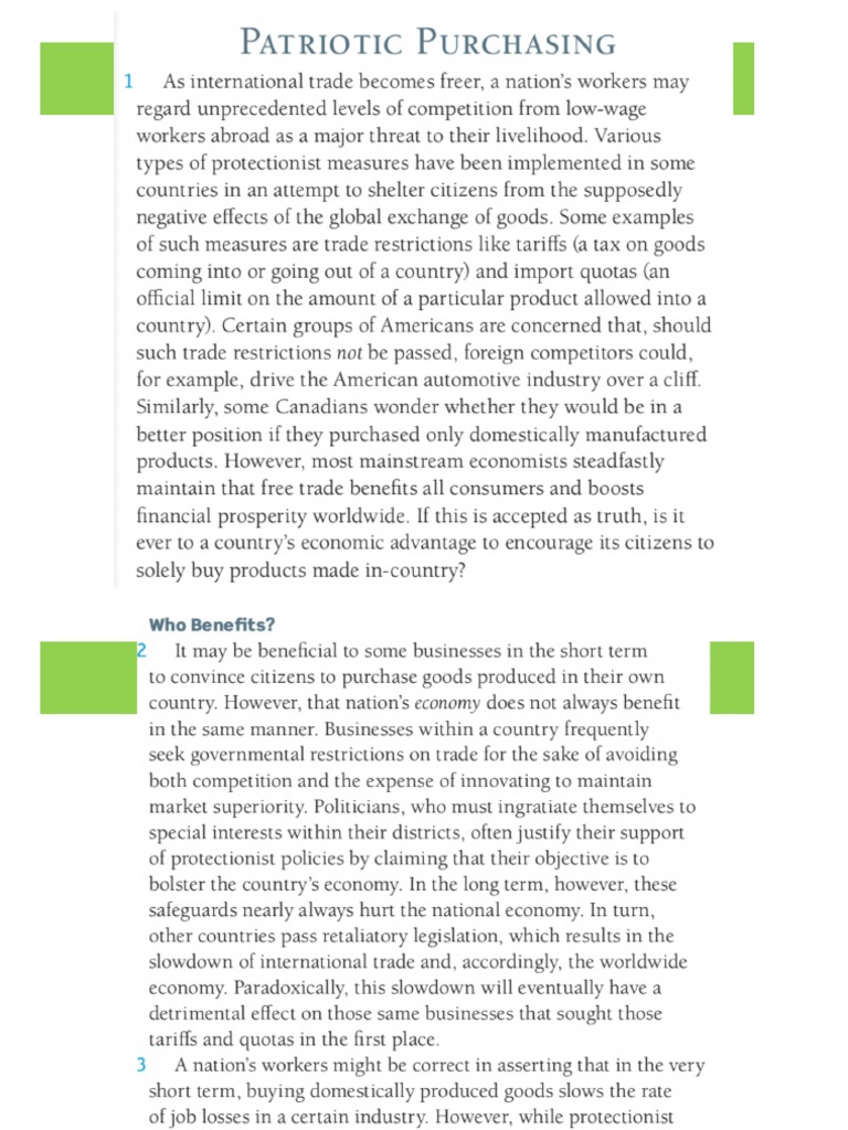 Patriotic Purchasing | PDF