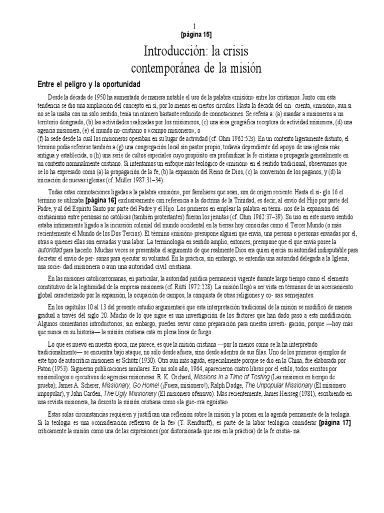 David Bosch - Mision en Transformacion | PDF | Iglesia Católica | Salvación