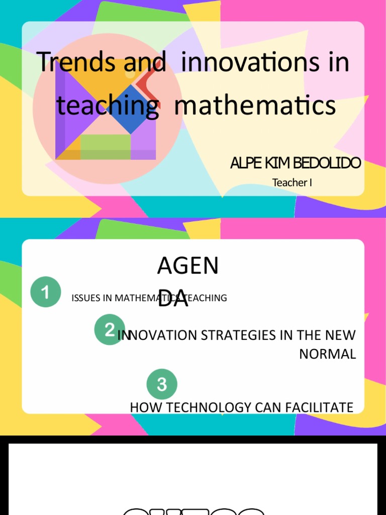 Innovations in Mathematics Teaching | PDF | Innovation | Teaching ...