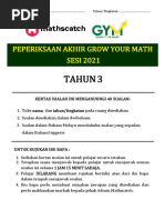 KUIZ UNIT 1 MATEMATIK TAHUN 3 - Quizizz | PDF