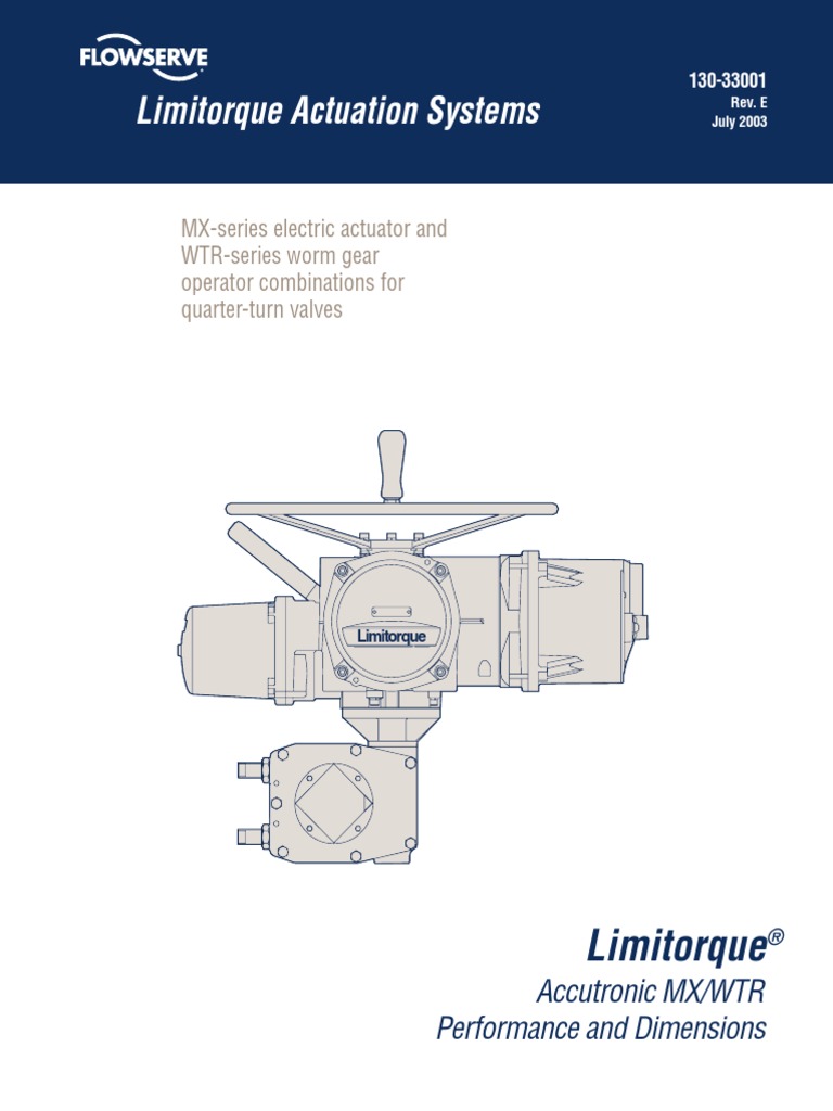 Vdocuments - MX Limitorque Actuation MX Series Electric Actuator and ...