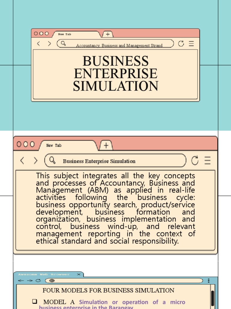 Business Enterprise Simulation: Accountancy, Business and Management ...