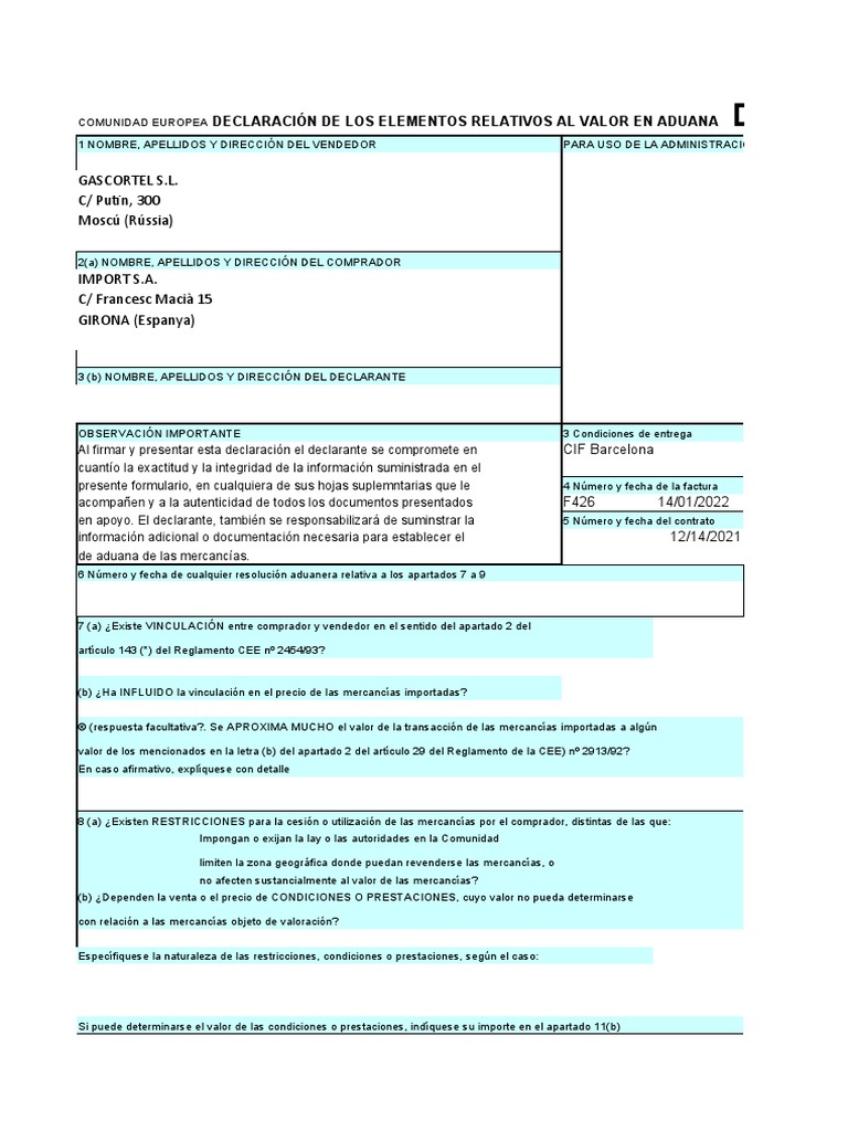 DV1 Ex.2 | PDF | Precios | Tipo de cambio