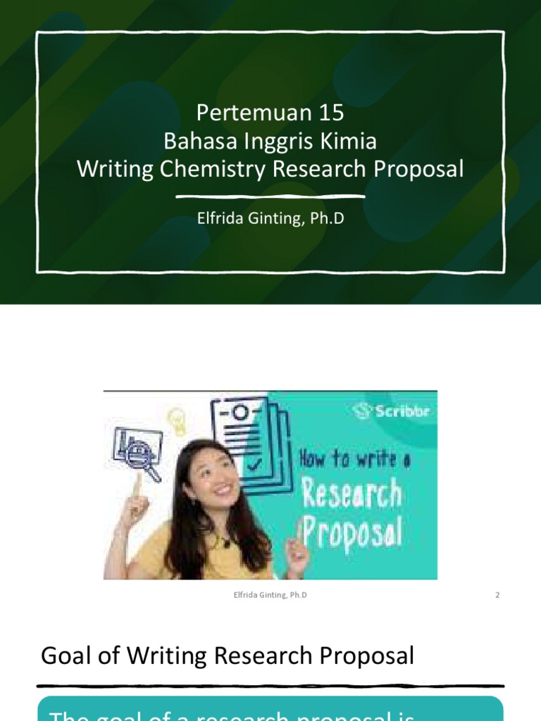 Writing a Chemistry Research Proposal | PDF | Doctor Of Philosophy ...
