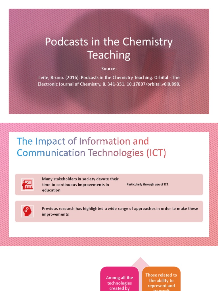 12 Podcasts in The Chemistry Teaching | PDF | Educational Technology ...