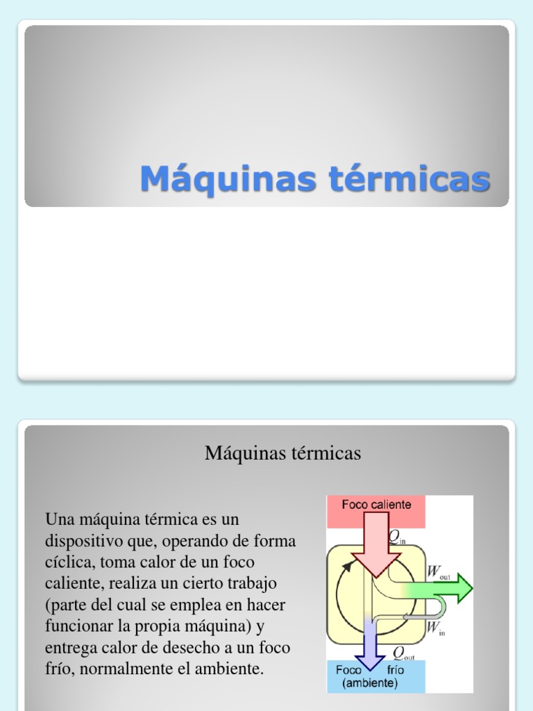 Maquinas Termicas 1 | PDF | Bomba de calor | Termodinámica