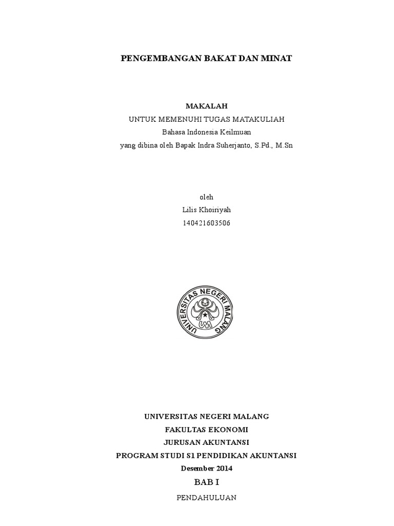 Pengembangan Bakat dan Minat Siswa | PDF