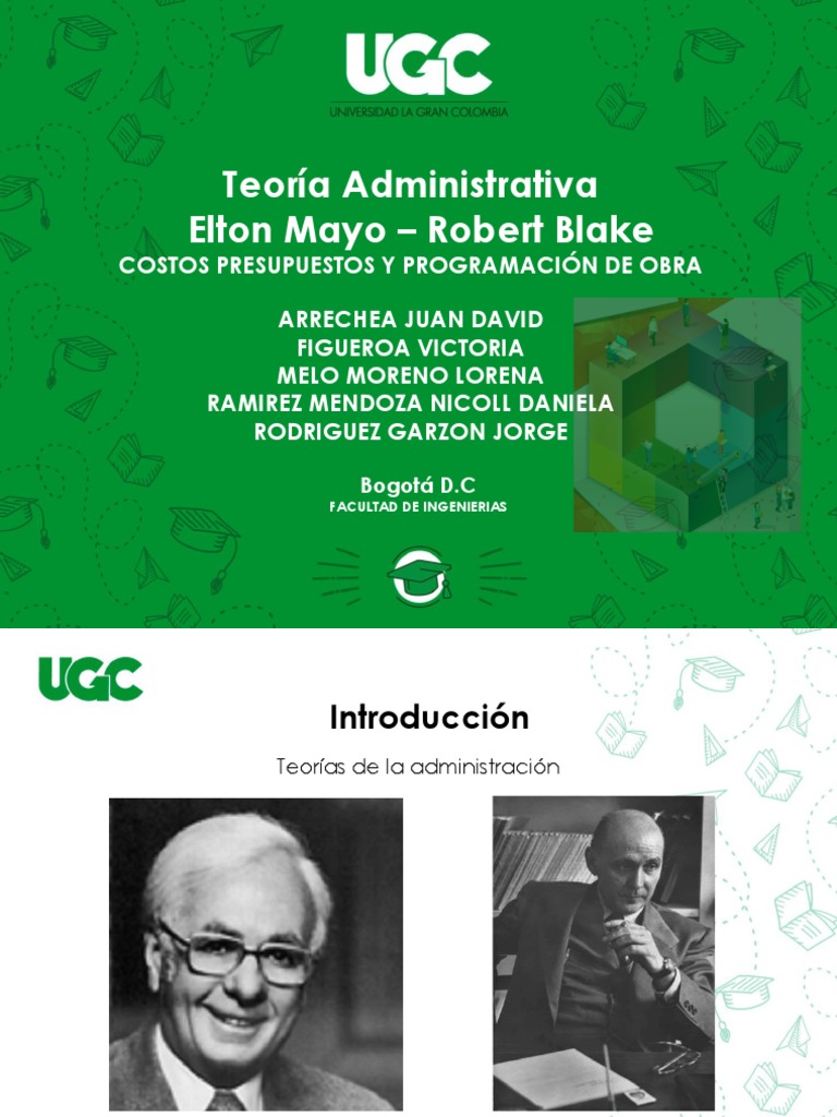 Elton Mayo - Robert Blake | PDF | Liderazgo | Sicología