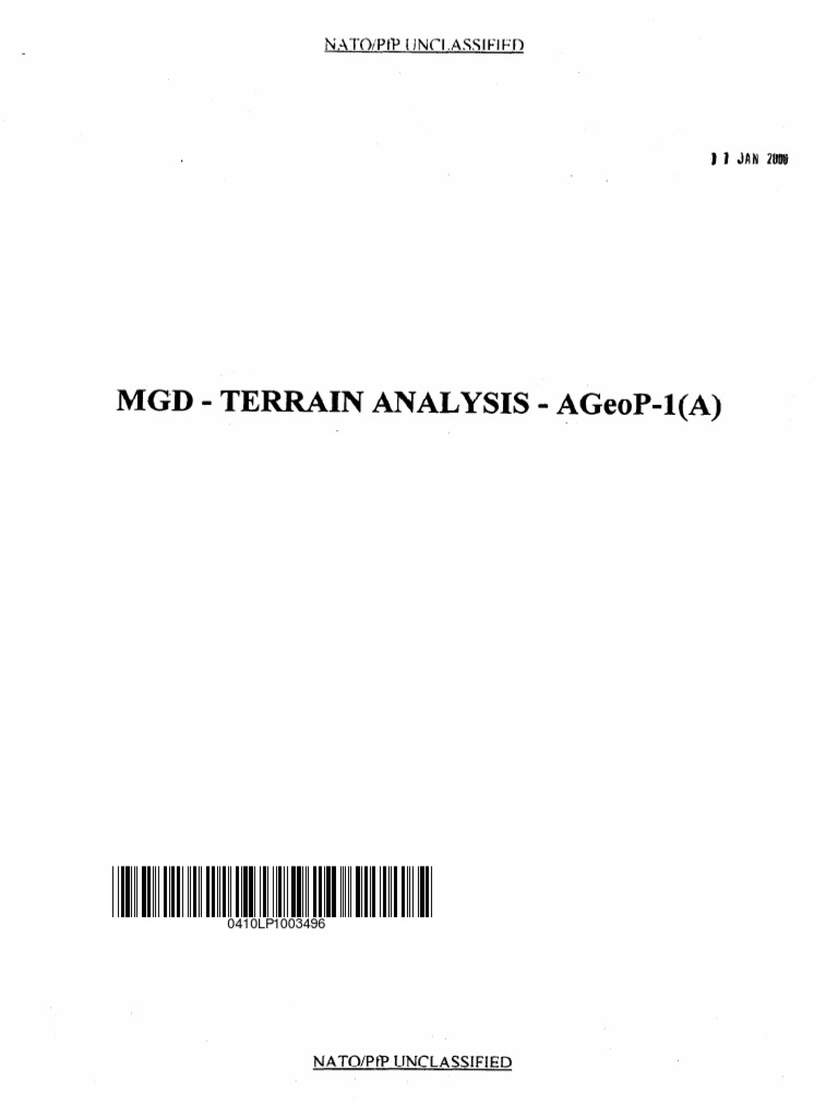 AGeoP - 1 (A) MGD - TERRAIN ANALYSIS | PDF | Rail Transport | System