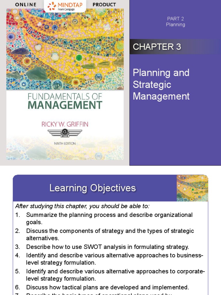 Griffin 9e PPT ch03 | PDF | Strategic Management | Swot Analysis