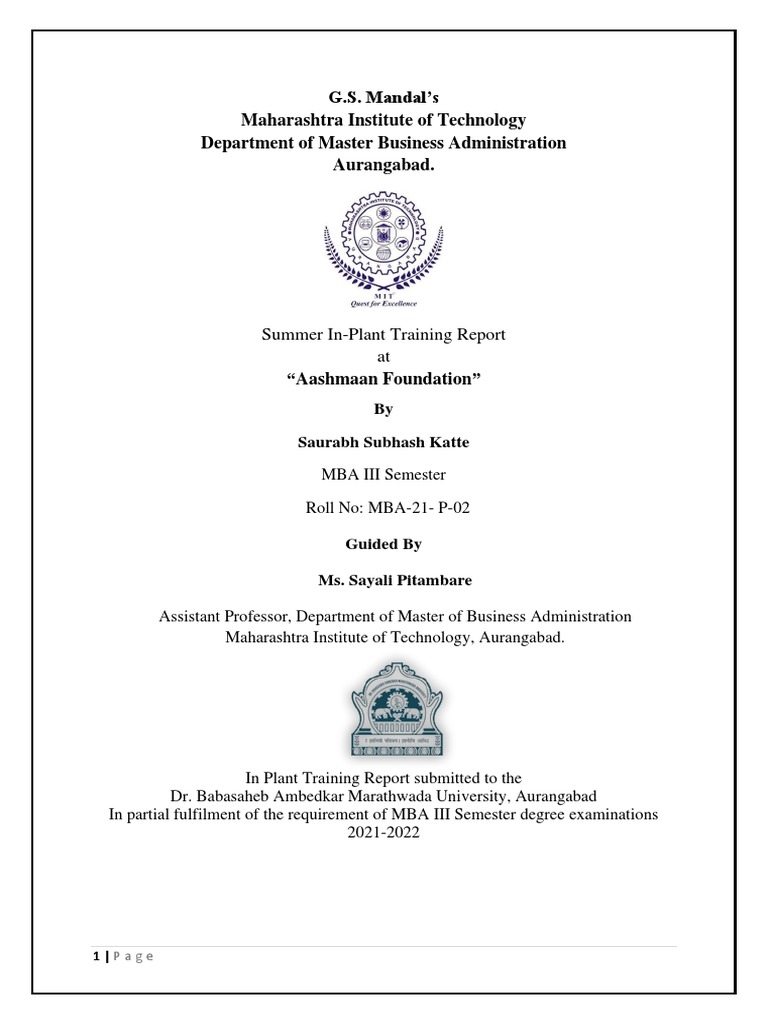 Sip Report | PDF | Swot Analysis | Economies
