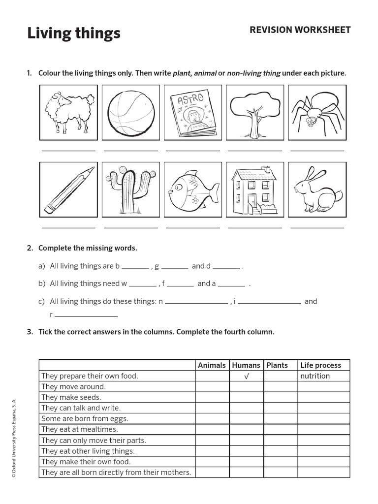 Natural Science Worksheet | PDF | Biological Interactions | Nature