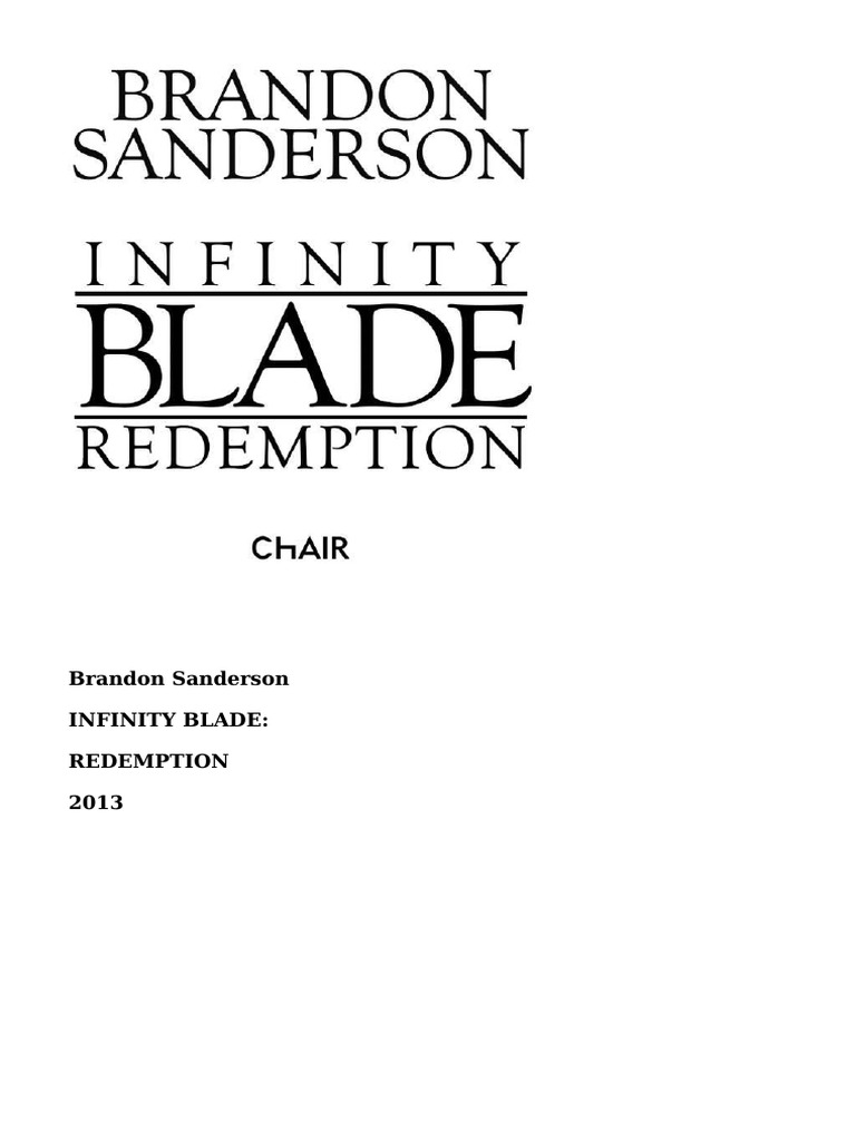 Sanderson Infinity-Blade 2 Infinity-Blade-Redemption RuLit Me | PDF ...