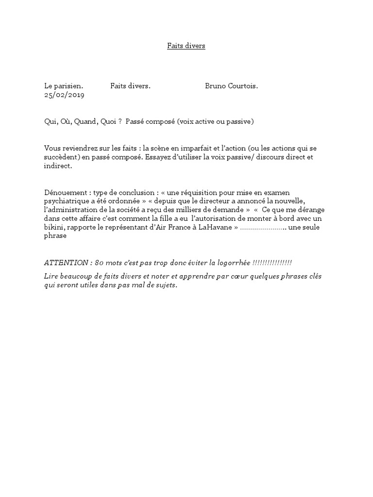 Expression Ecrite | PDF