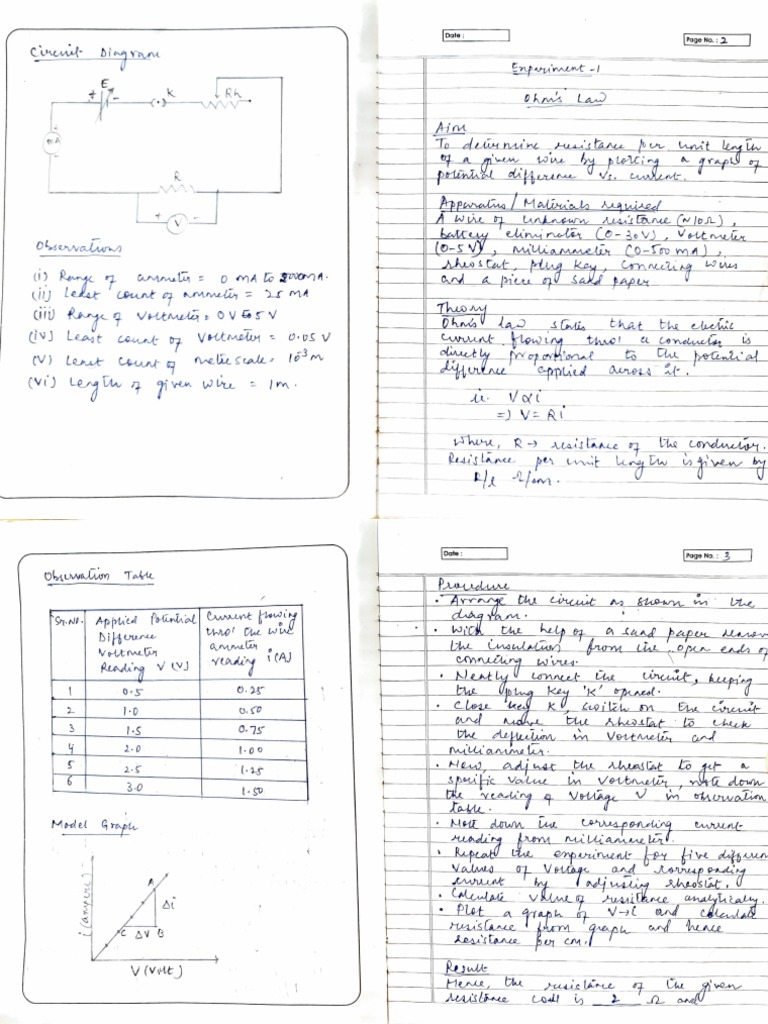 Practical Xam class-XII (1) Physics | PDF