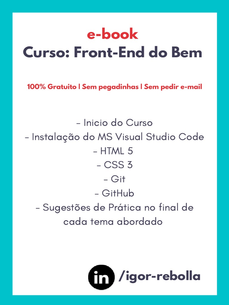 Ebook FrontEnd Bem | PDF | Html | Elemento HTML