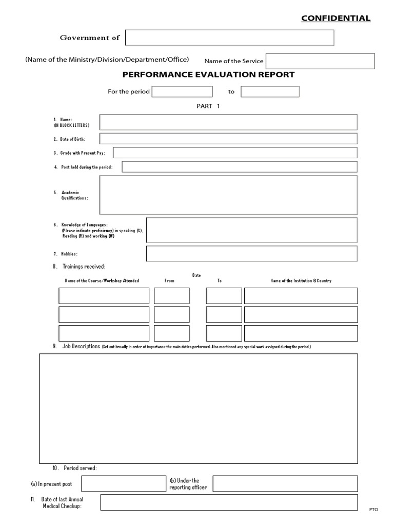Acr Form (Bps-18 & Above) Final | PDF