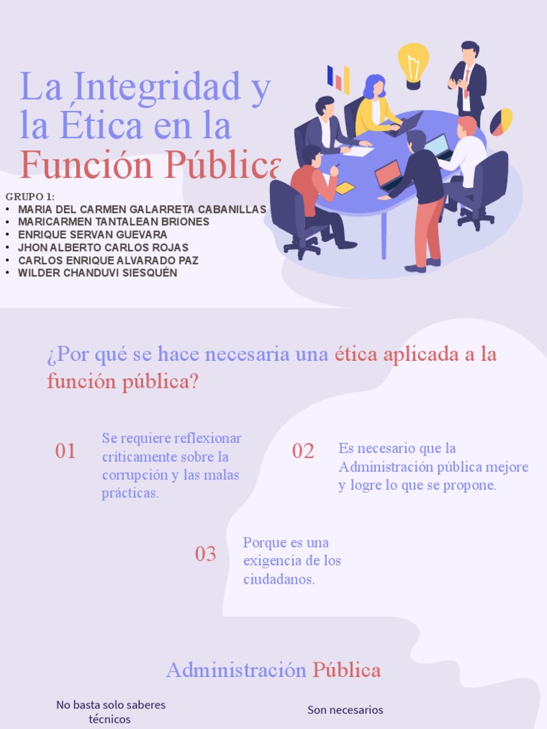 La Integridad Y La ética En La Función Pública Pdf Corrupción