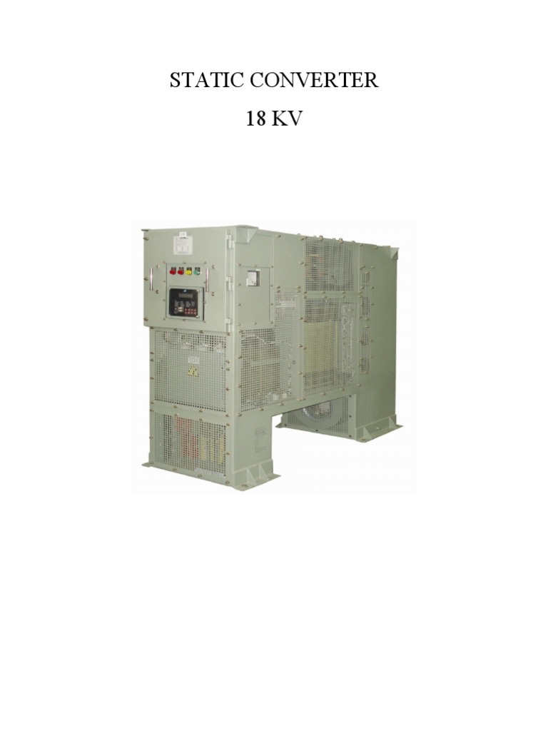 Static Converter 18 KV | PDF | Rectifier | Power Inverter