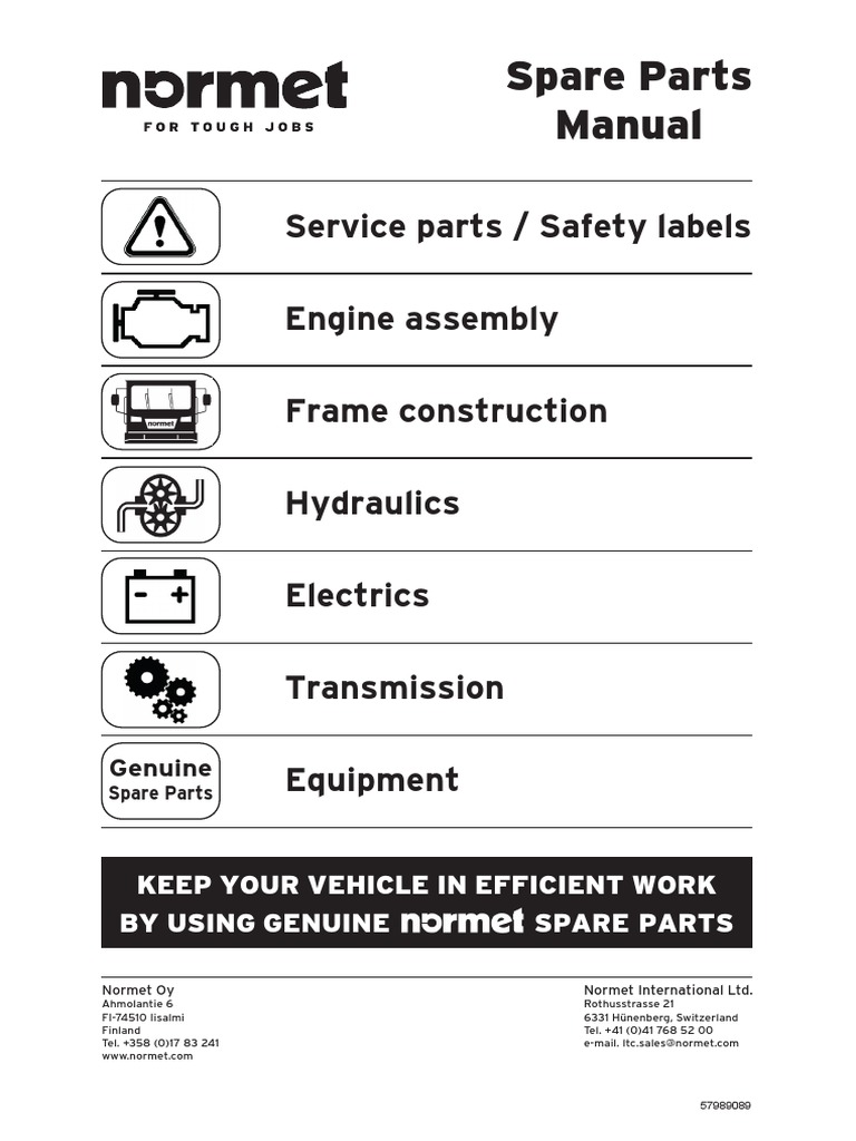 Spare Part Manual | PDF | Electrical Connector | Screw