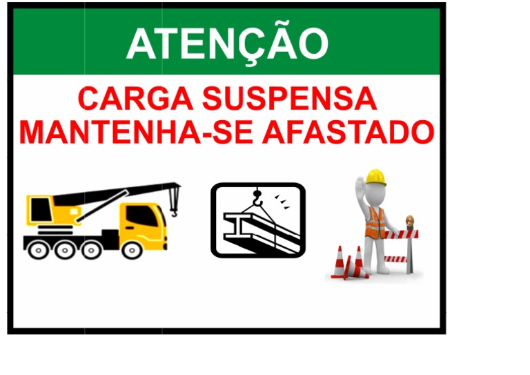 Placa - Carga Suspensa - Atenção | PDF