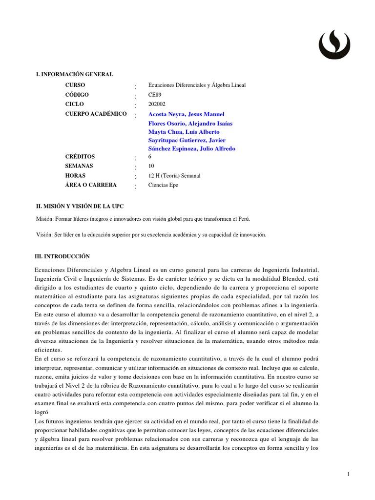 CE89 Ecuaciones Diferenciales y Algebra Lineal Invalid Length For A Base-64 Char Array. | PDF ...